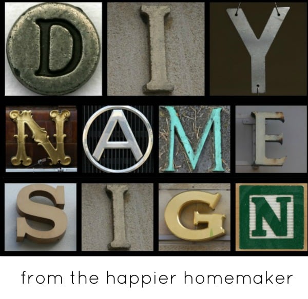 DIY Photo Name Art The Happier Homemaker DIY Photo Name Art The Happier Homemaker